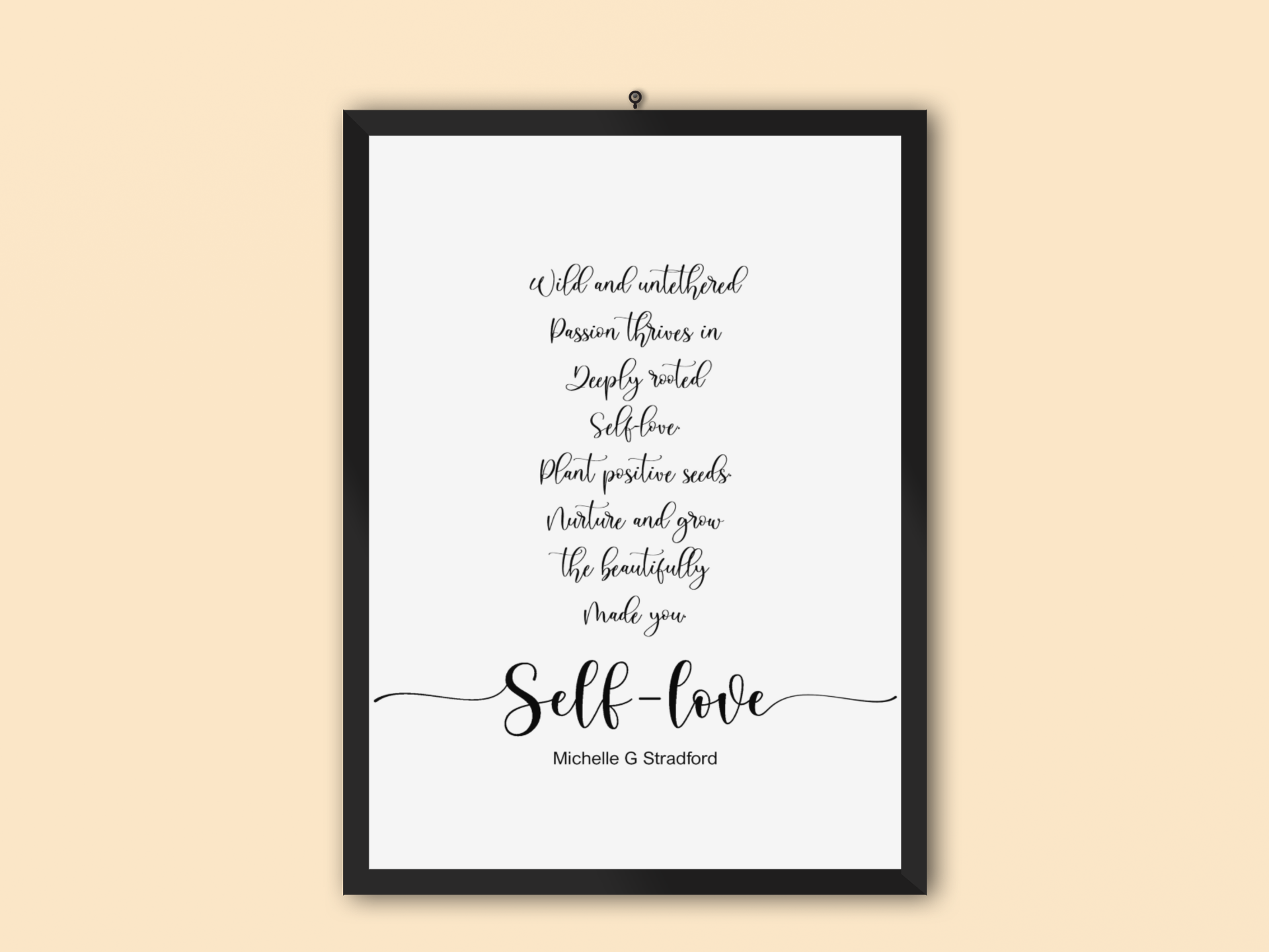 Self-Love Poem Print – Michelle Stradford